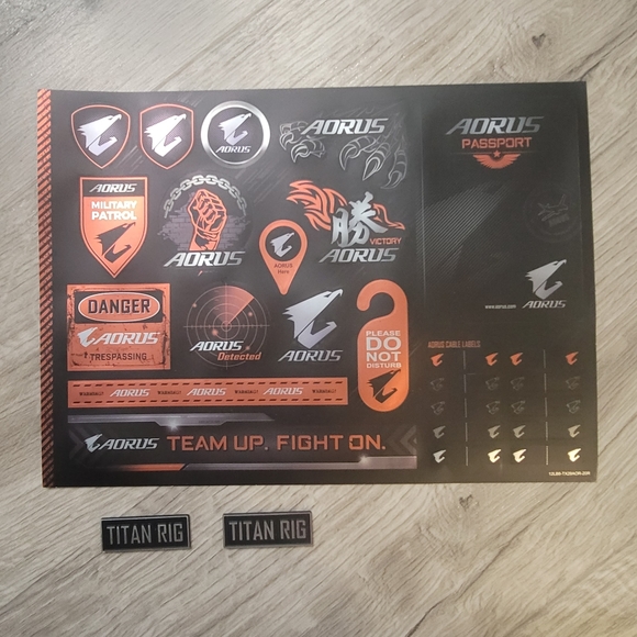 aorus | Other | Computer Stickers And Badgs Aorus Sticker Sheet And ...